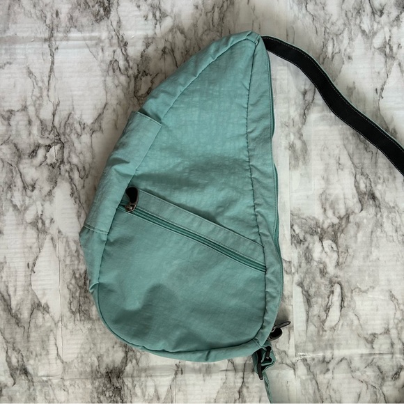 Ameribag | Bags | Ameribag Healthy Back Bag Sling Beautiful Blue With Texture Hiking Crossbody ...